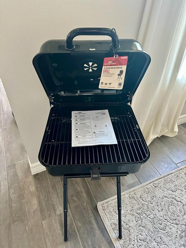 Master Forge 340-Sq. in Black Portable Charcoal Grill in the Portable ...
