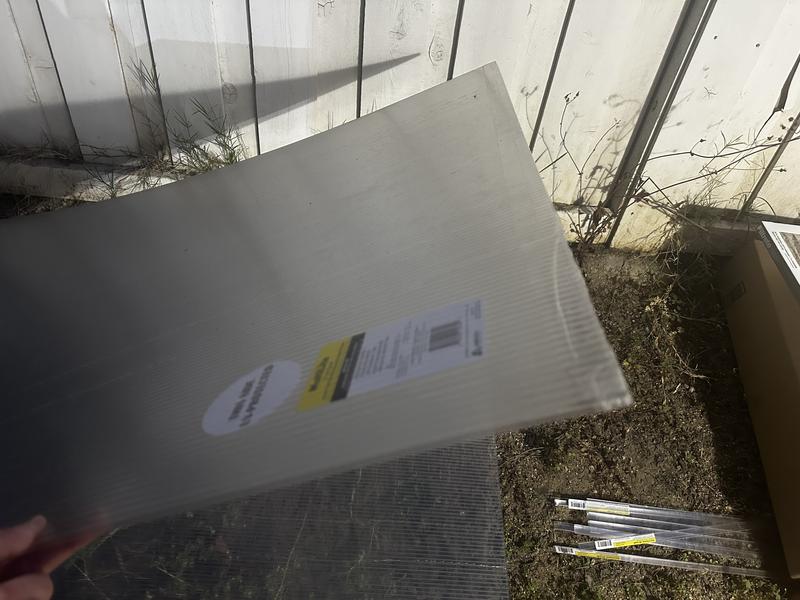 AmeriLux International MultiLite 3-ft x 8-ft Ribbed Clear Polycarbonate ...