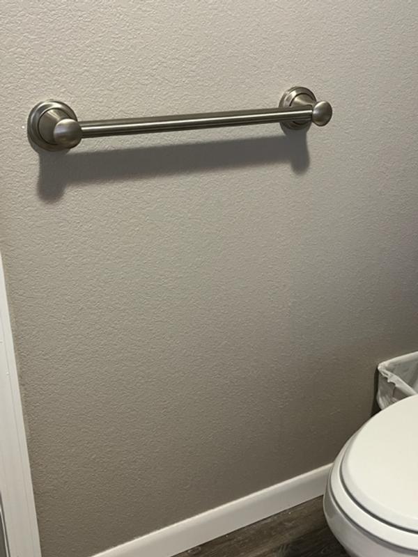 Delta Transitional 18-in Brilliance Stainless Steel Wall Mount ADA ...