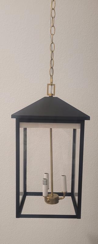 LamQee Hanging Lighting 3 -Light Black Modern/contemporary Textured ...
