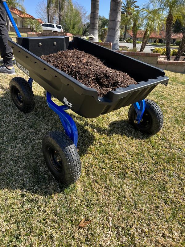 Kobalt 7-cu Ft Poly Yard Cart In The Yard Carts Department