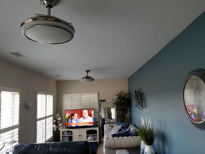 Hunter Fanaway 48-in Brushed Chrome Indoor Ceiling Fan with Light and ...