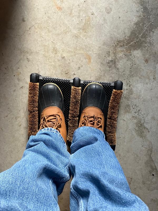 Rubber-Cal 1-ft x 2-ft Brown Coir Rectangular Indoor or Outdoor Home ...