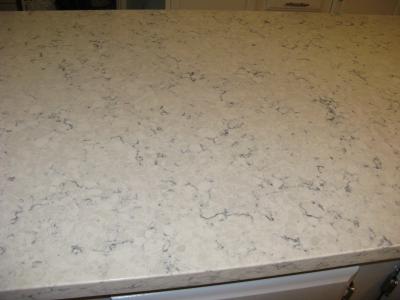 allen + roth Cosmic Vapor Quartz White Kitchen Countertop SAMPLE (4-in ...