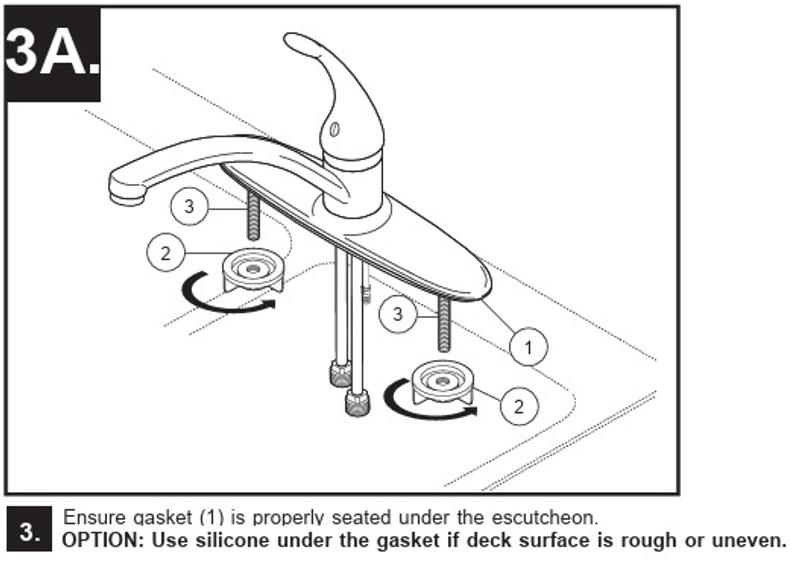 Delta Foundations Chrome Single Handle Kitchen Faucet (Deck Plate and ...