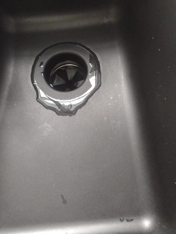 Karran QDFBL Decorative Disposal Flange 3.5-in Black Plastic Rust ...