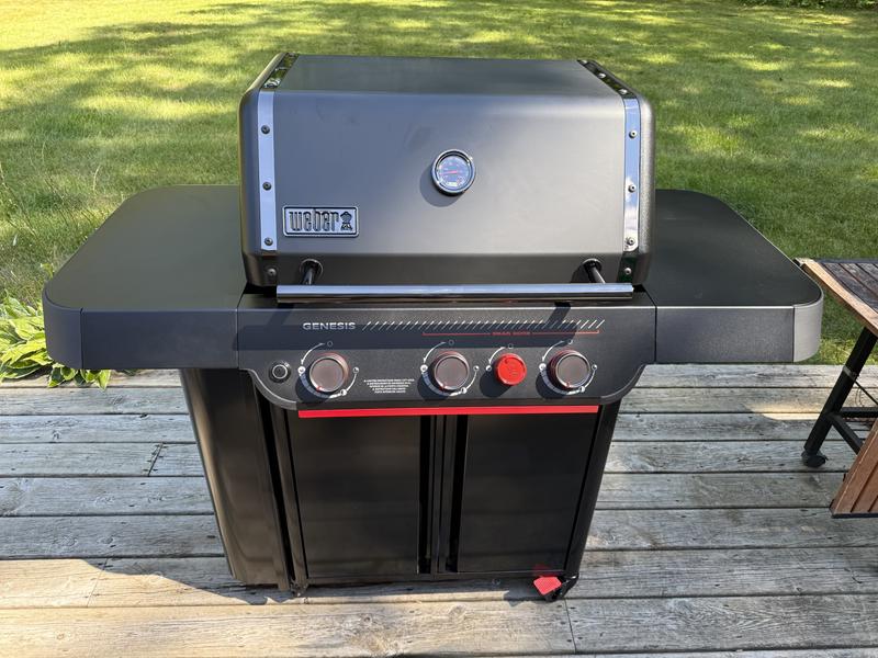 Weber Genesis E-330 Stealth Matte Black 3 -Burner Liquid Propane Gas ...