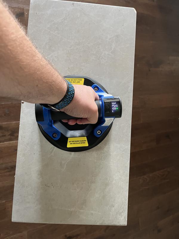 Kobalt 330-lb 8-in Dia Plastic Battery Operated Tile Suction Cup in the ...