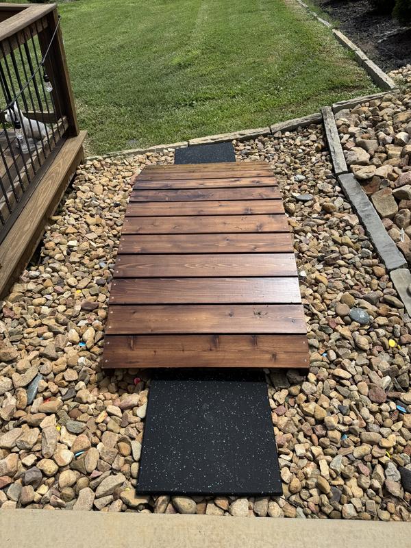 All Things Cedar 6-ft Natural Cedar Garden Bridge FB72 at Lowes.com