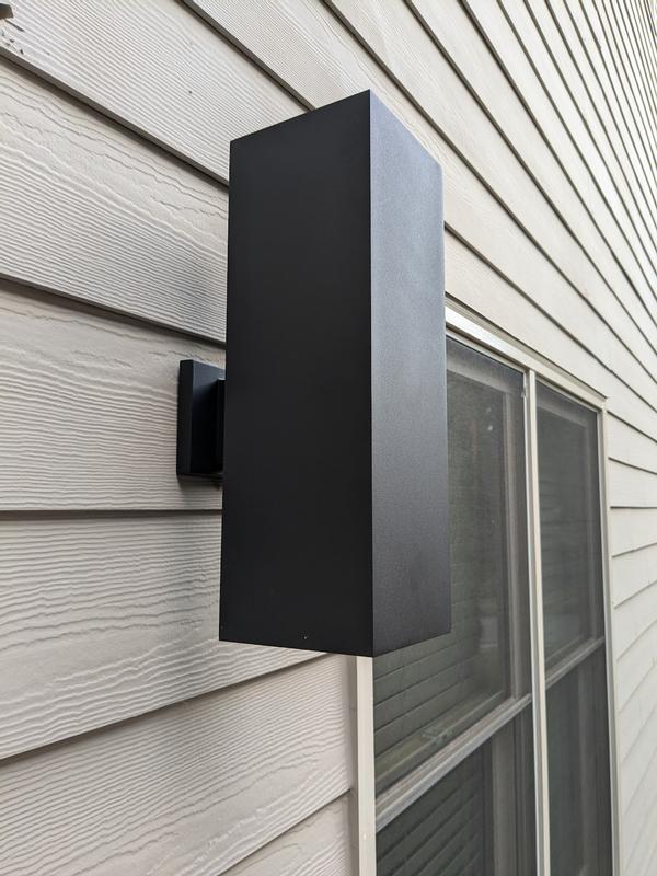 Progress Lighting Square 2-Light 18-in H Antique Bronze Outdoor Wall ...