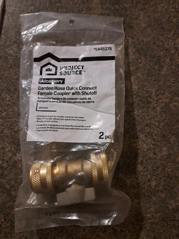 Project Source Brass Quick Connector Set SGY-GAR101 at Lowes.com