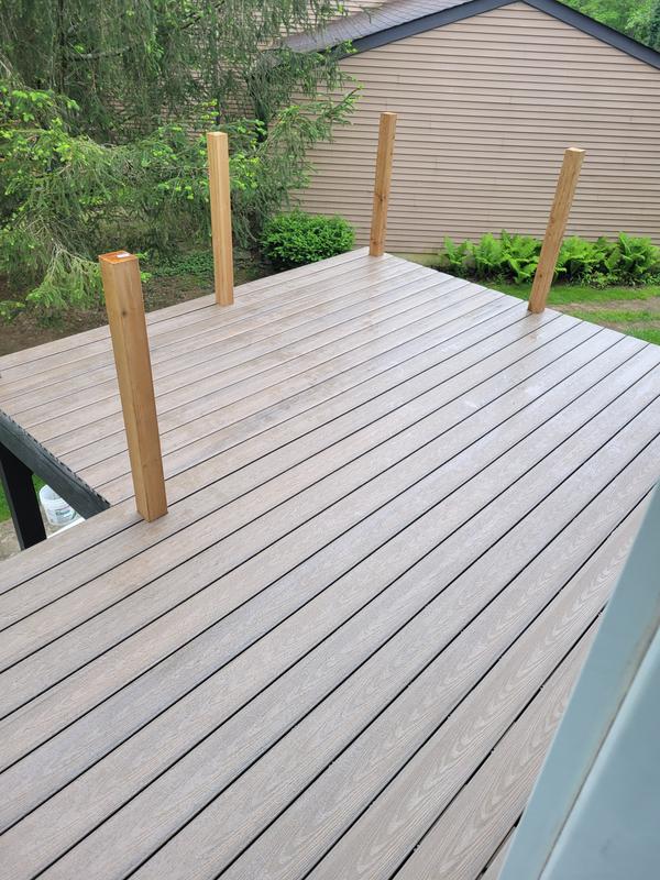 Deckorators Venture 1-in x 6-in x 20-ft Sandbar Grooved Composite Deck ...