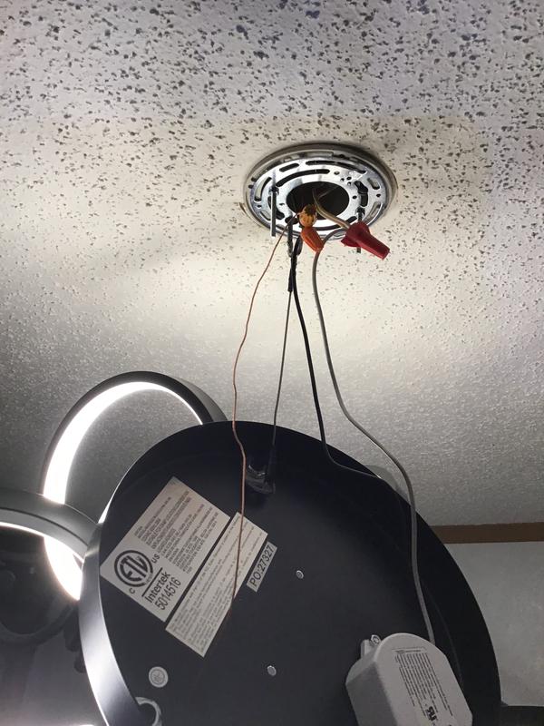 Artika Ribbon 1-Light 19.69-in Matte Black LED Flush Mount Light FM-SR ...