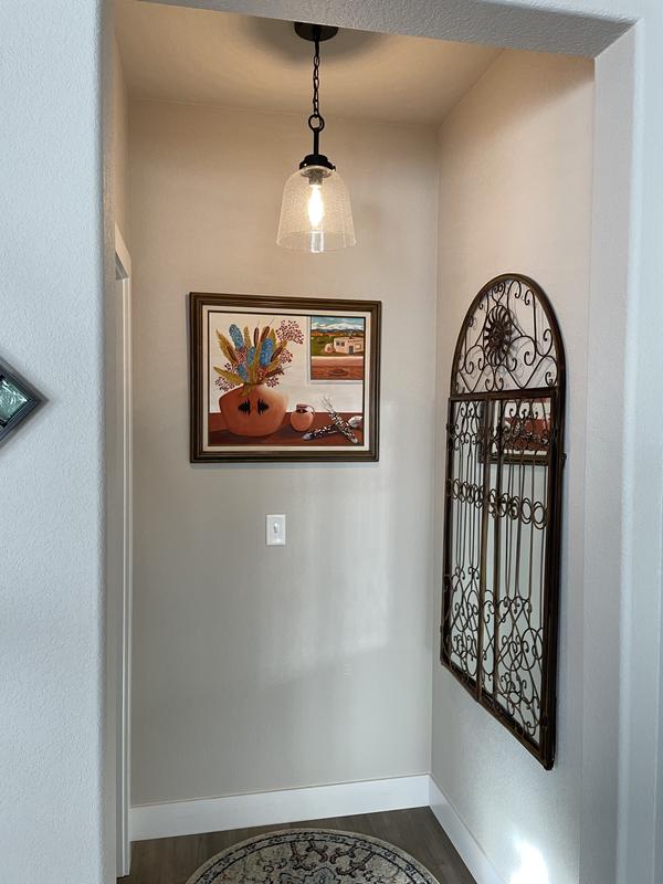 Quoizel Seaton Gold Transitional Seeded Glass Cone Mini Hanging Pendant ...