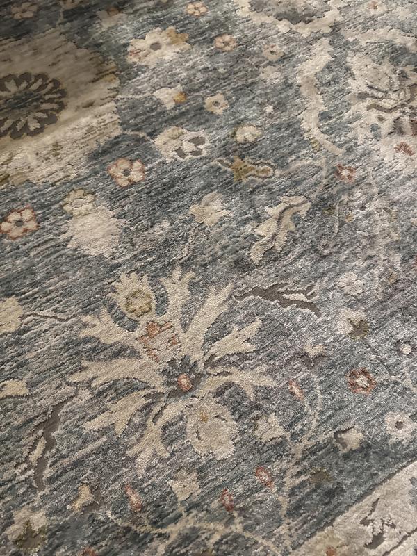 allen + roth with STAINMASTER Sapphire Petals 8 X 10 (ft) Blue Indoor ...