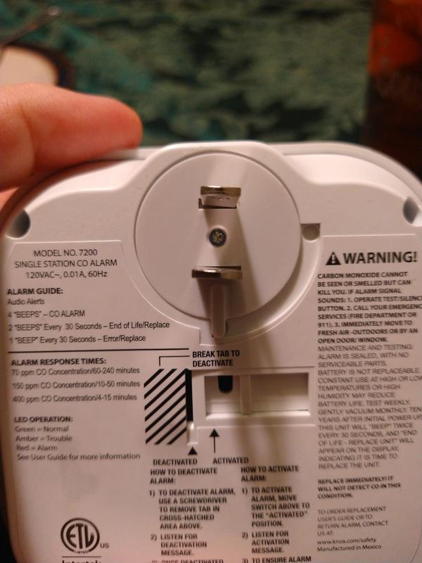 Knox Safety 10-Year Battery Plug-in Carbon Monoxide Detector with Voice ...