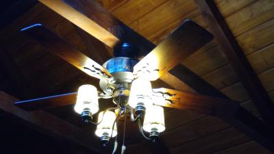 Hunter Adirondack II 52-in Brittany Bronze with Distressed Cherry ...