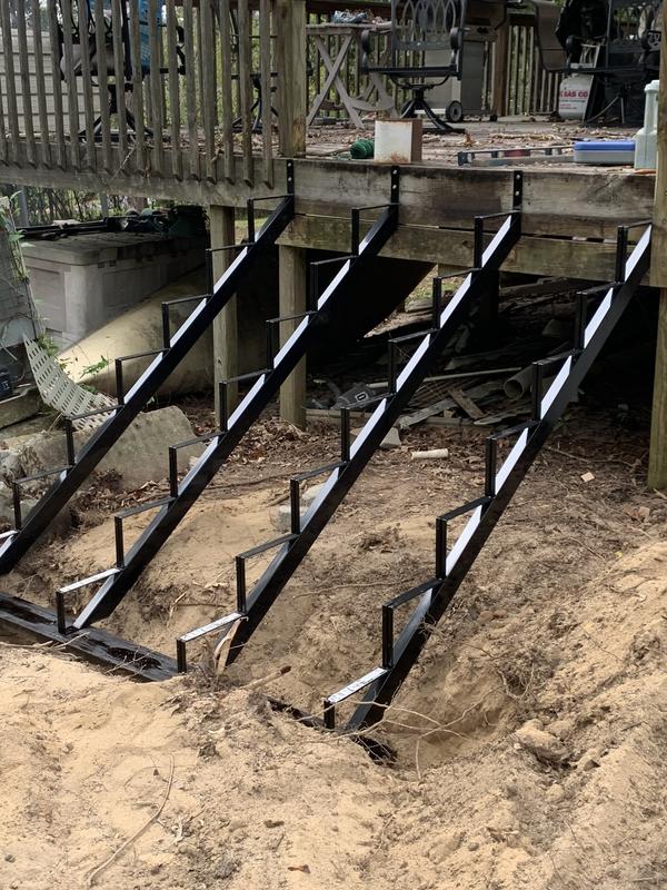 Pylex Stringer 14 -Steps Steel Outdoor Stair Stringer in the Outdoor ...