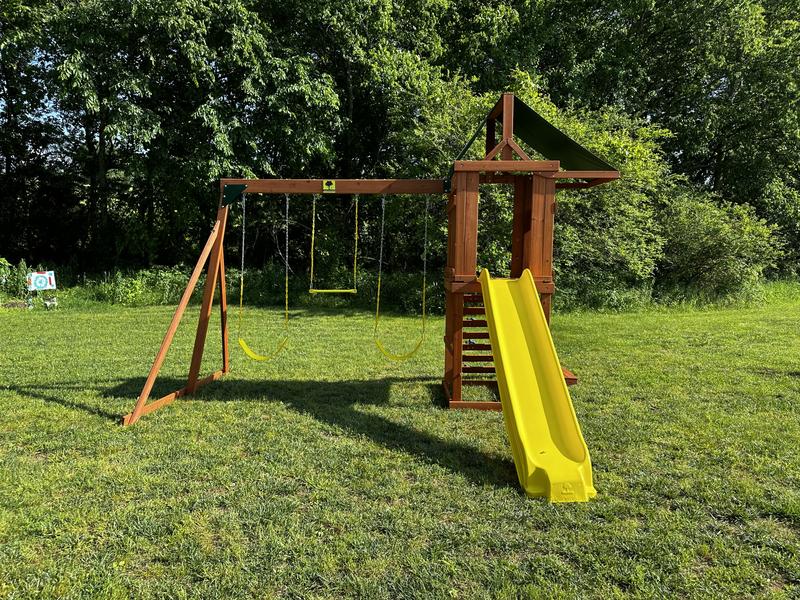 Creative Cedar Designs Cedar Cottage Swing Set Residential Wood Playset ...