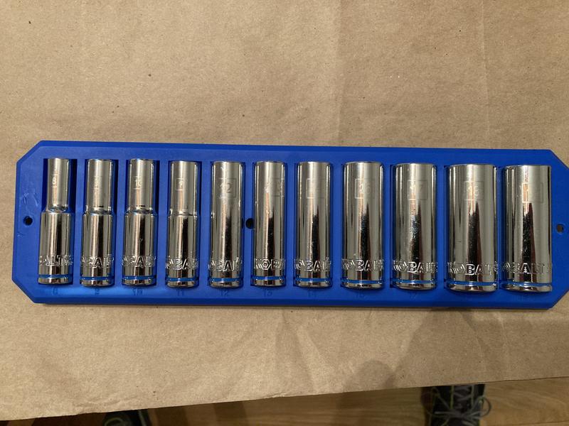 Kobalt 3/8-in Drive Standard (SAE) Deep Socket Set (11-Pieces) 81717 at ...