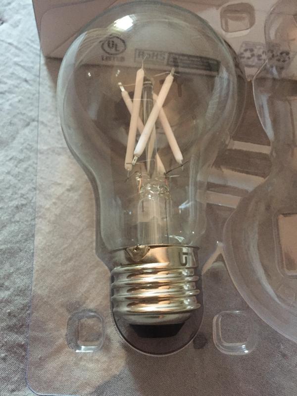 Utilitech LED light bulb 40-Watt EQ A19 Soft White E26 Dimmable LED General Purpose Light Bulb ...