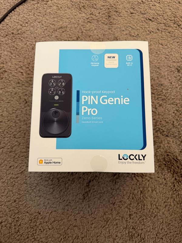 Lockly Zeno PIN Genie Pro Matte Black Smart Wi-Fi and Bluetooth ...