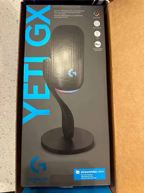 Logitech Yeti GX RGB LIGHTSYNC-Powered Gaming Microphone (Black) - Macy's