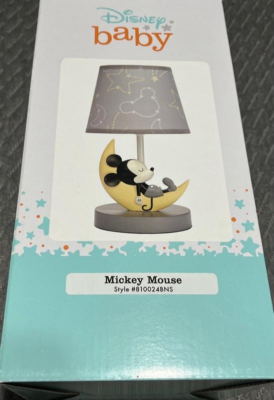 Lambs & Ivy Disney Baby Mickey Mouse Gray Celestial Lamp with Shade ...
