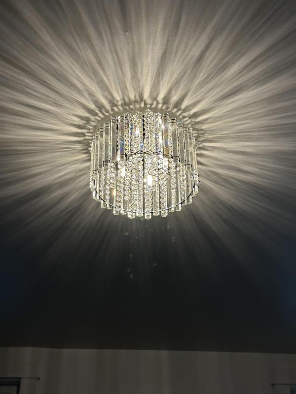 Francesca Luxury Close To Ceiling Light Flush Mount Fixture 14" Wide ...