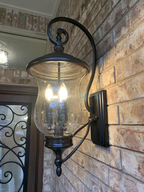 Carriage Traditional Outdoor Wall Light Fixture LED Dimmable Bronze 26 ...