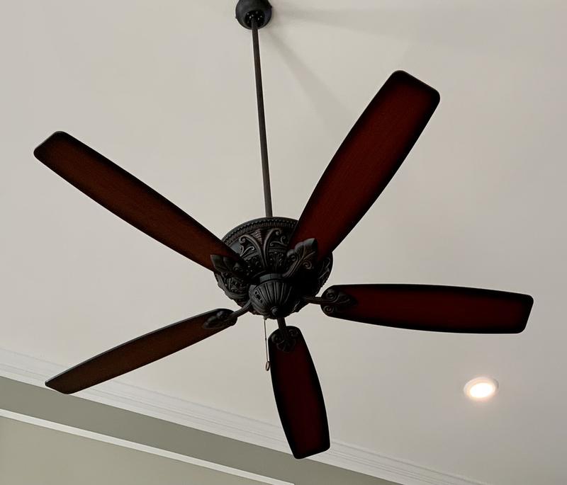 60" Montego Rustic Vintage-Like Indoor Ceiling Fan Bronze Teak Shaded ...