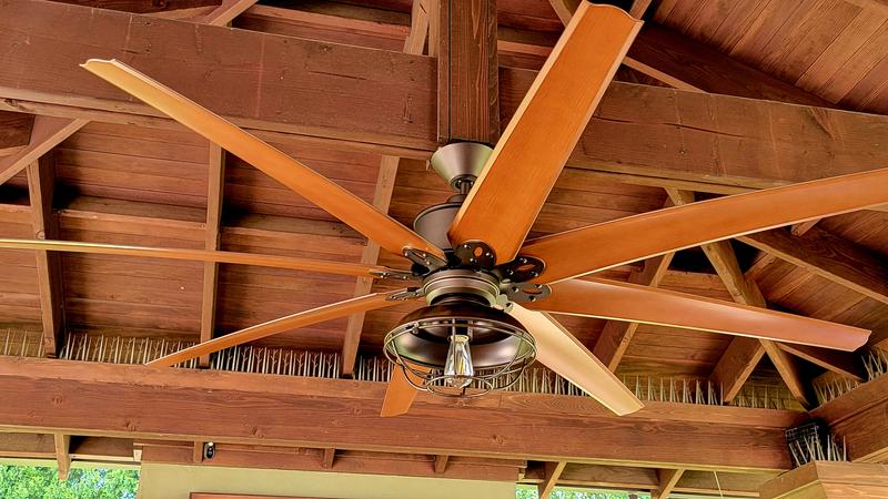 Casa Vieja 72" Predator Franklin Park Industrial Large Indoor Outdoor ...