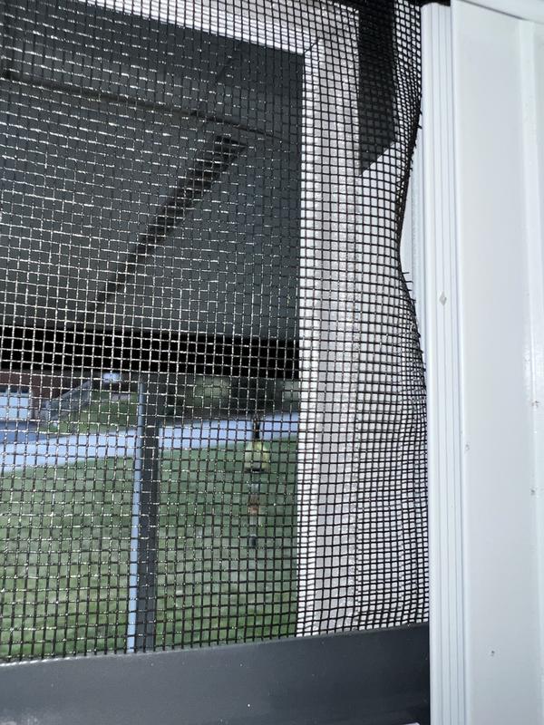 LARSON 80 Midview (Tradewinds) 36-in x 81-in White Aluminum Reversible ...