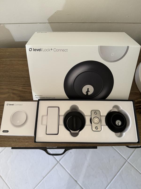 Level Lock+ Connect Lock+ Connect, Matte Black Smart Lock Electronic ...