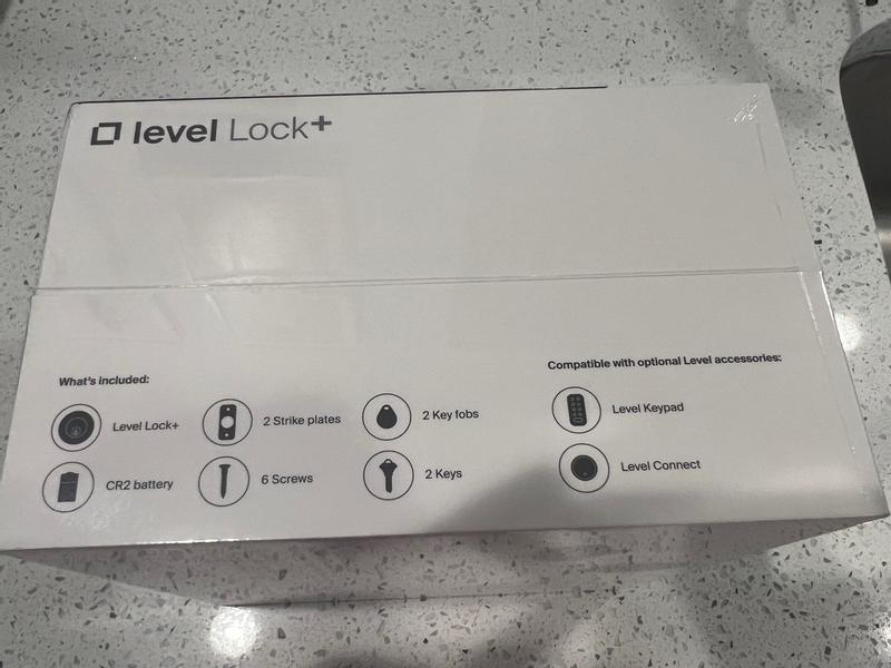 Level Lock+ Smart Lock Matte Black Smart Lock Electronic Deadbolt ...