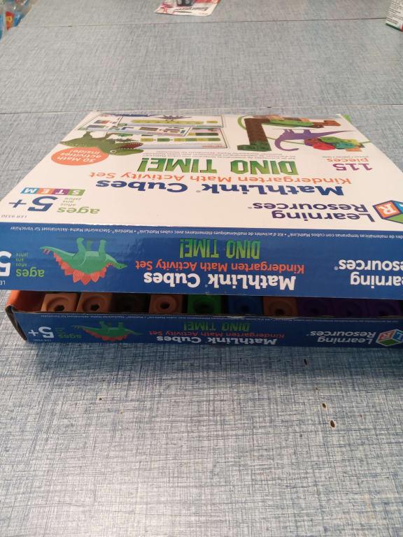 Learning Resources Mathlink Cubes Kindergarten Math Activity Set: Dino ...