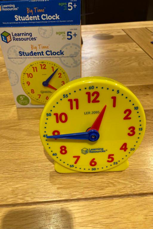 Learning Resources Big Time Student Clock 12 Hour - Macy's