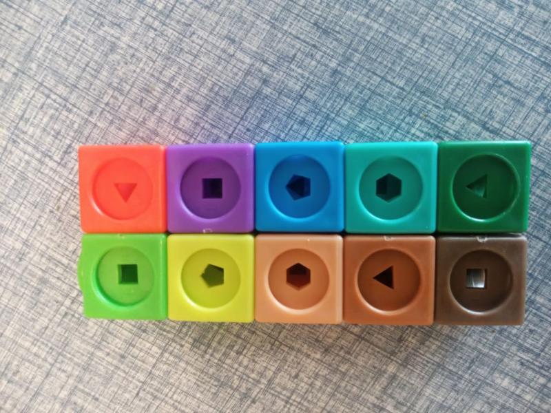 Learning Resources Mathlink Cubes Kindergarten Math Activity Set: Dino ...