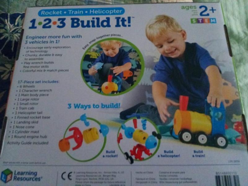 Learning Resources 1-2-3 Build It Rocket-Train-Helicopter - Macy's