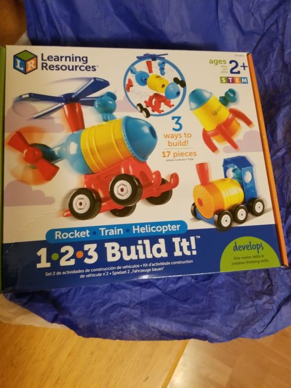 Learning Resources 1-2-3 Build It Rocket-Train-Helicopter - Macy's