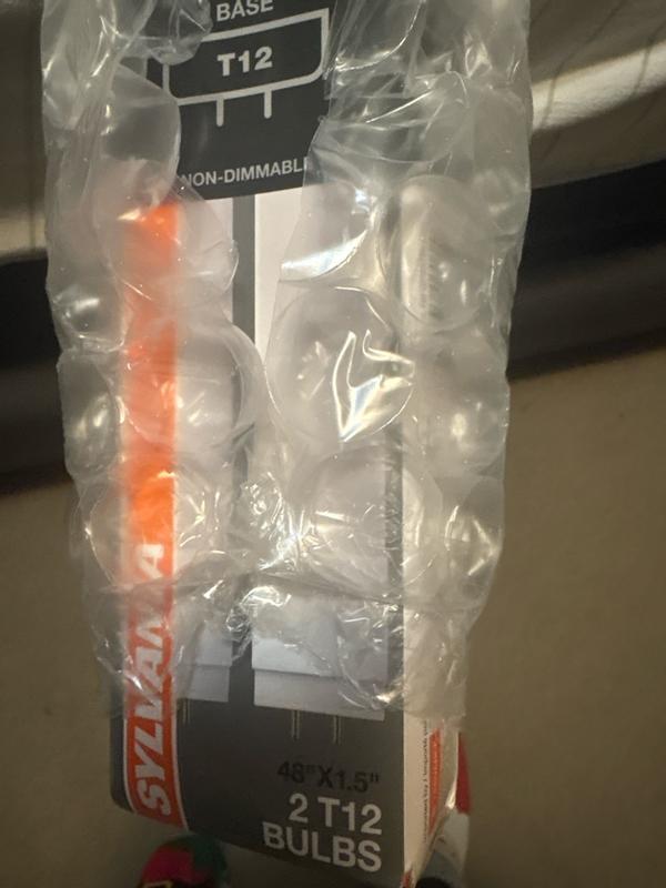 SYLVANIA 40 -Watt EQ T12 Daylight Medium bi-pin base G13 LED Tube Light ...