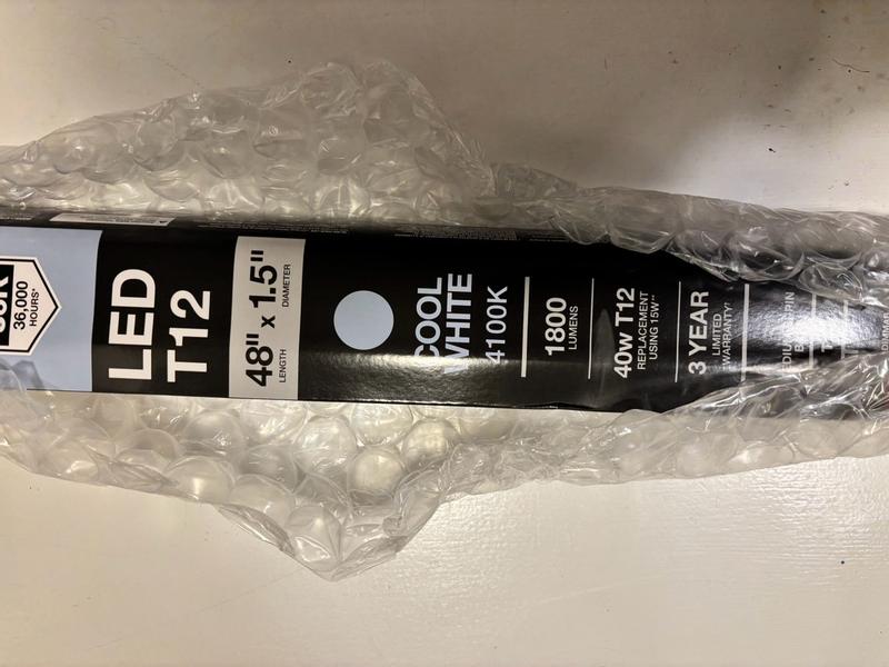 SYLVANIA 40 -Watt EQ T12 Bright white Medium bi-pin base G13 LED Tube ...