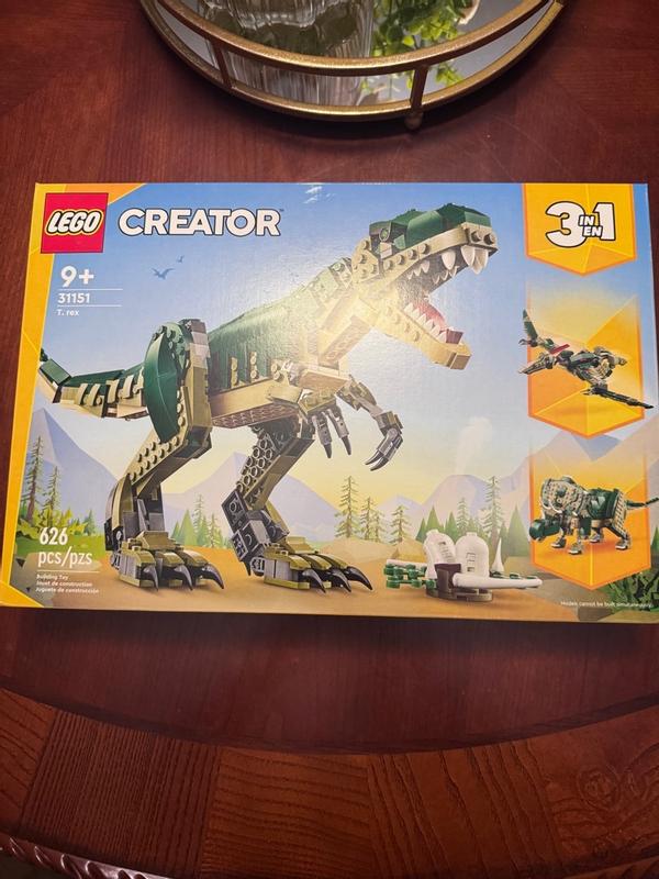 LEGO® Creator 3in1 T. Rex Dinosaur Toy for Kids, Animal Toy 31151 ...