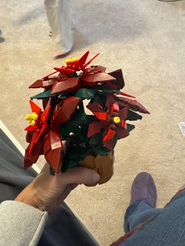 LEGO® Icons Poinsettia Plant Decor Building Set 10370 - Macy's