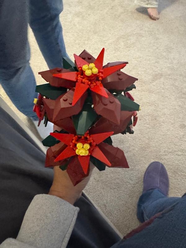 LEGO® Icons Poinsettia Plant Decor Building Set 10370 - Macy's