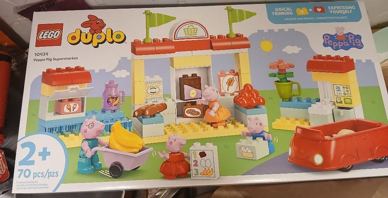 LEGO® Duplo Peppa Pig Supermarket Building Set for Toddlers 10434, 70 ...