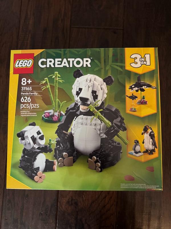 LEGO® Creator 3 in 1 Wild Animals Panda Family Building Toy 31165, 626 ...