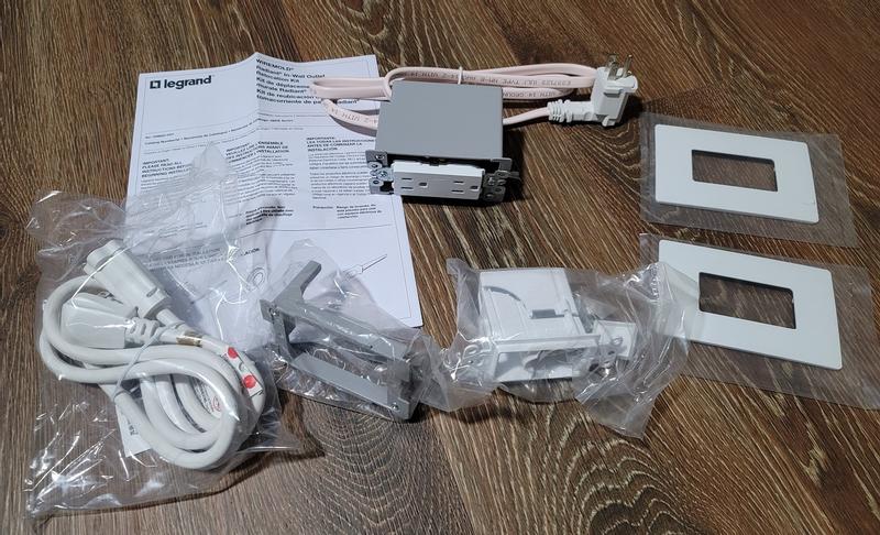 Legrand radiant Outlet Relocation Kit with 15-Amp 125-volt Tamper ...