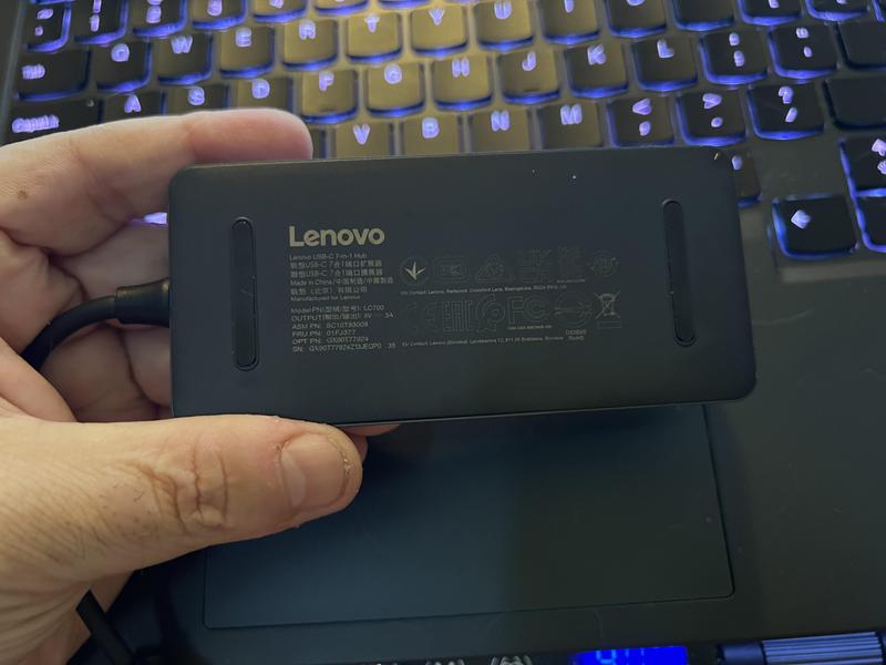 Lenovo USB Type C 7 In 1 Travel Hub Iron Gray GX90T77924 - Office Depot