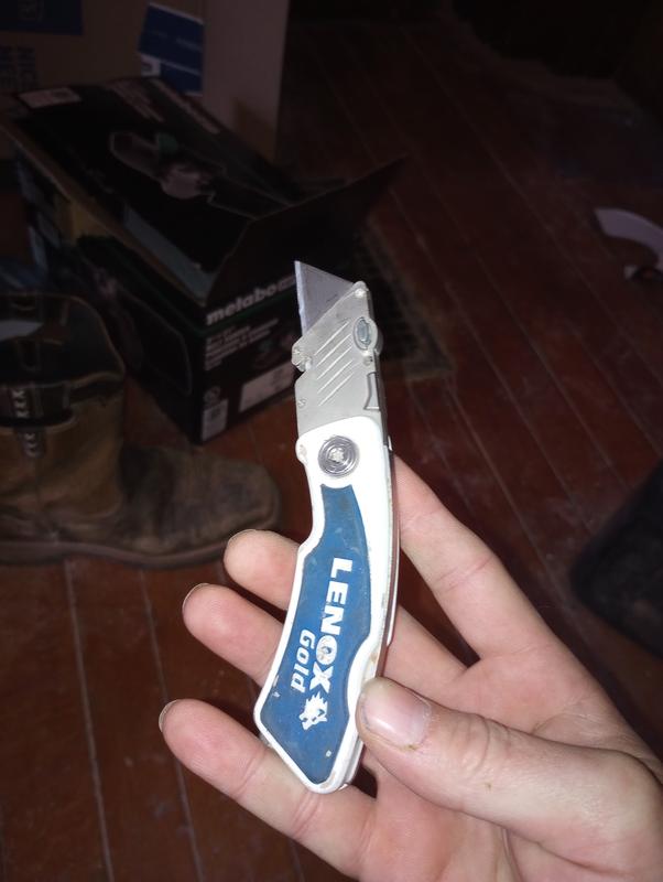 LENOX 3/4-in 1-Blade Folding Box Cutter Utility Knife 10771FLK1 at ...